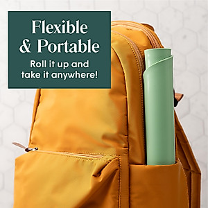 Simka Rose Silicone Baby Placemats That Stick to Table - Silicone Placemats for Toddlers Non Slip with Raised Edges - Kids Placemats for Dining Table Restaurants and Travel - Dishwasher Safe (Sage)