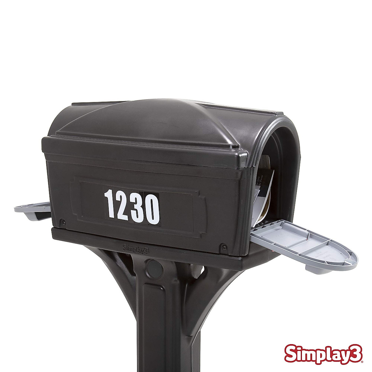 Simplay3 Dig-Free Easy Up Classic Mailbox (Black)