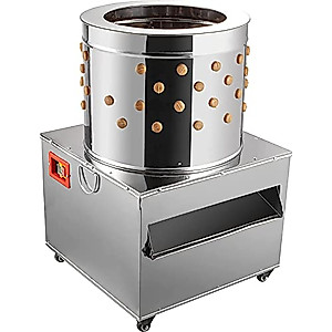 VEVOR Chicken Plucker, 20Inch Barrel Diameter 1500W 275R/min De-Feather Remover Poultry Machine,Heavy Duty Feather Plucking Machine