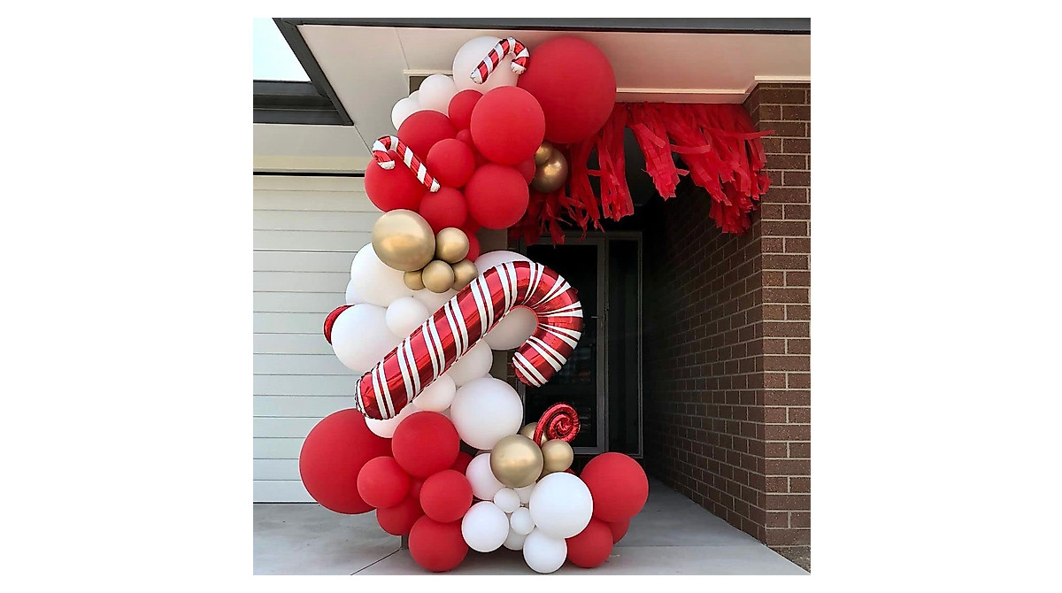 Red Balloons Garland Kit 84 pcs for Birthdays & Events | LYVEEF