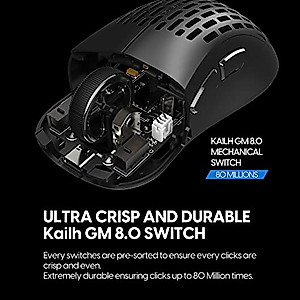 Pulsar Gaming Gears - Xlite V2 Mini Wireless Ultralight (55 g) High Performance Super Light and Fast Ergonomic Gaming Mouse 2.4Ghz 1ms 20000 DPI Optical Sensor PAW3370 (Mini, Wireless, Black)