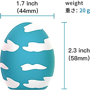 SCHITEC Dog Squeaky Toy, 6 PCS Latex Bouncy Egg Balls with Squeaker for Puppy Small Pet Dogs, Soft Rubber Sound Toys for Interactive Fetch Play