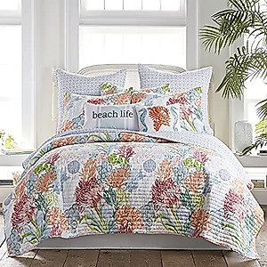 Levtex Home - Sunset Bay - Decorative Pillow (12 x 24in.) - Beach - Light Blue, Navy and White