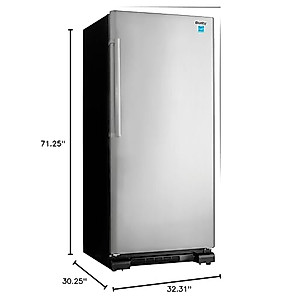 Danby DAR170A3BSLDD 17 Cuft Apartment Size Refrigerator Two See-thru Crispers Estar