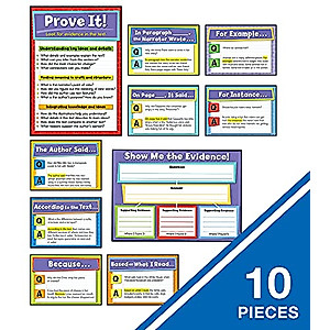 Carson Dellosa Evidence-Based Reading and Writing Bulletin Board Set (110290), 17" x 24", 17" x 12", Multicolor
