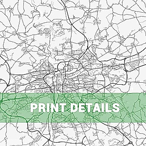 Dear Mapper Prague Czech Republic View Abstract Road Modern Map Art Minimalist Painting Black and White Canvas Line Art Print Poster Art Print Poster Home Decor (Set of 3 Unframed) (16x24inch)