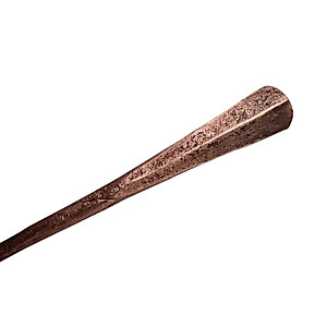 Bold & Divine Ridge Copper 5pcs Flatware Cutlery Set, Premium Stainless Steel Cutlery Set Service for 1 Include Knife/Fork/Spoon, Solid Stainless Steel Flatware