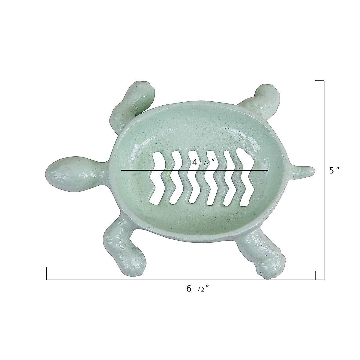 Creative Co-Op Cast Iron Turtle Soap Dish