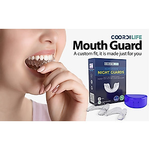 Coordi Life Hush Strips Night Guards for Clenching, Grinding- Custom Moldable Mouthguard for Better Sleep Sports Mouthpiece, Straightening, Whitening Trays