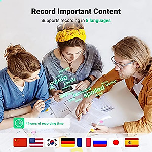 SVANTTO Pen Scanner, Text to Speech Device for Dyslexia, OCR Digital Highlighter Reader Pen, Exam Reading Pen, Bluetooth Langage Translator, No Monthly Fee