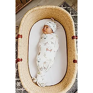 Copper Pearl Large Premium Knit Baby Swaddle Receiving Blanket Maui