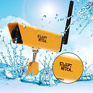 Swift Hitch SH04 Wireless Battery Backup Camera System for Trailer Hitch Up, RV Rear View via WiFi Link and Monitoring on iPhone/iPad or Android Devices