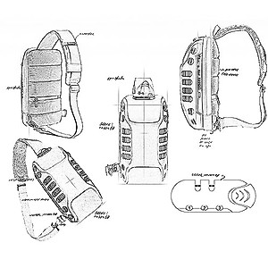 OZUKO Sling Bag Anti-theft Shoulder Crossbody Waterproof Chest Bag Backpack with USB Charging Port(black, sports car)