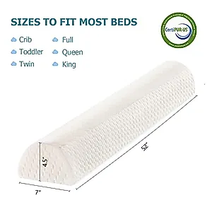 UBBCARE Bed Rail for Toddlers, Memory Foam Safety Rail Guard, Non-Slip Hypoallergenic Washable Cover, Rails Guard for Baby, and Seniors, Fit for Twin, Full, Queen Size Beds