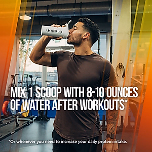 ALPHA LION Superhuman Whey Protein Powder, Great Tasting Pure Whey Protein Isolate, Low Carb, Low Sugar, No Bloat Post Workout, Muscle Recovery & Growth (28 Servings, PB & Gains)