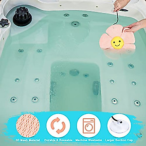 Hot Tub Scum Absorber, Reusable Scum Absorber for Spa Hot Tub Keeps Hot Tub Water Clean and Clear, Hot Tub Cleaner for Inside Surface, Pool Scum Absorber Sponge, Hot Tub Accessories for Adults