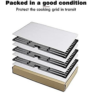 Hisencn Grill Replacement Parts for Charbroil 4 Burner 461442114, 461473419, 461472719, 463441514, 461442113, G431-0300-w2a, G433-0016-W1, G432-001N-W1, Grill Burner, Heat Plate and Cooking Grates