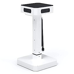 Luxor LuxPower Mobile AC and USB Charging Tower with 8 USB Charging Ports, 8 AC Outlets - White, 14" W x 14" D x 40" H