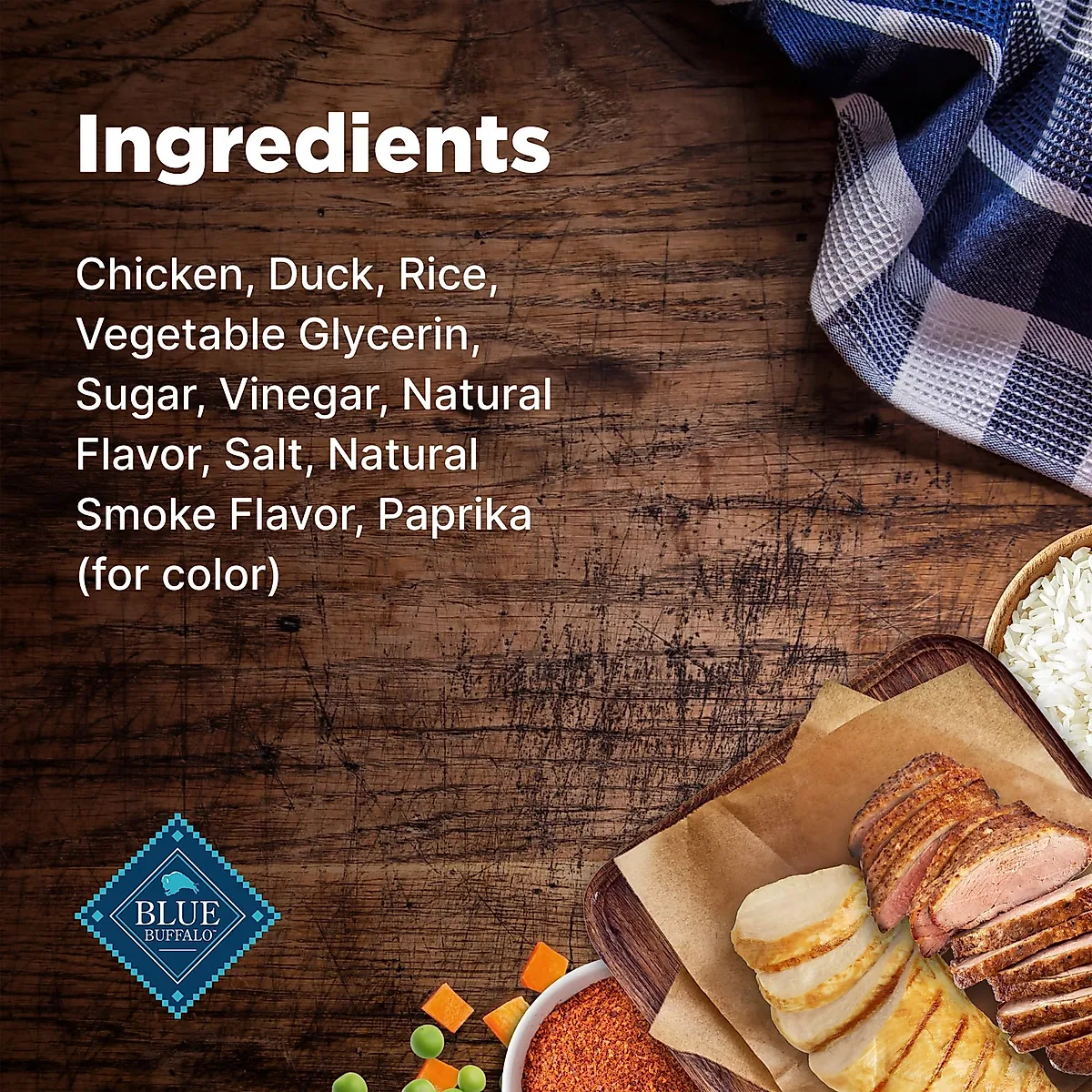 Blue Buffalo Nudges Jerky Cuts Dog Treats, Made in the USA with Natural Ingredients, Chicken & Duck, 10-oz. Bag