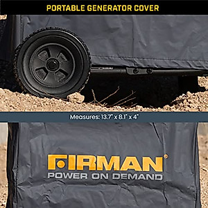 FIRMAN 1009 Portable Generator Cover, Double-Insulted Generator Cover, Fits Large Generators 5000 Watts and Up, 13.7" x 8.1" x 4", Large