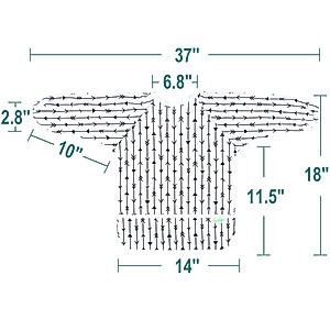 wegreeco Baby Long Sleeve Bib with Pocket, Toddler Leak-Free Bibs with Sleeves (6-24 Months), Washable Baby Shirt Bibs (Grey Arrow)