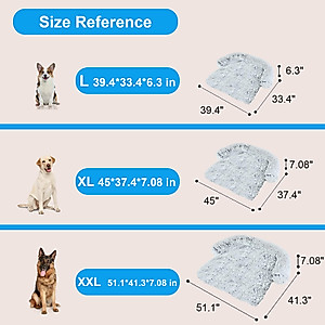 41" Dog Couch Bed Protector for Dogs Memory Foam, Removable Fluffy Plush Pet Dog Couch Cover for Dogs Washable, Dog Sofa Bed, Waterproof Dog Bed for Couch, Dog Cover for Couch for Furniture Protector