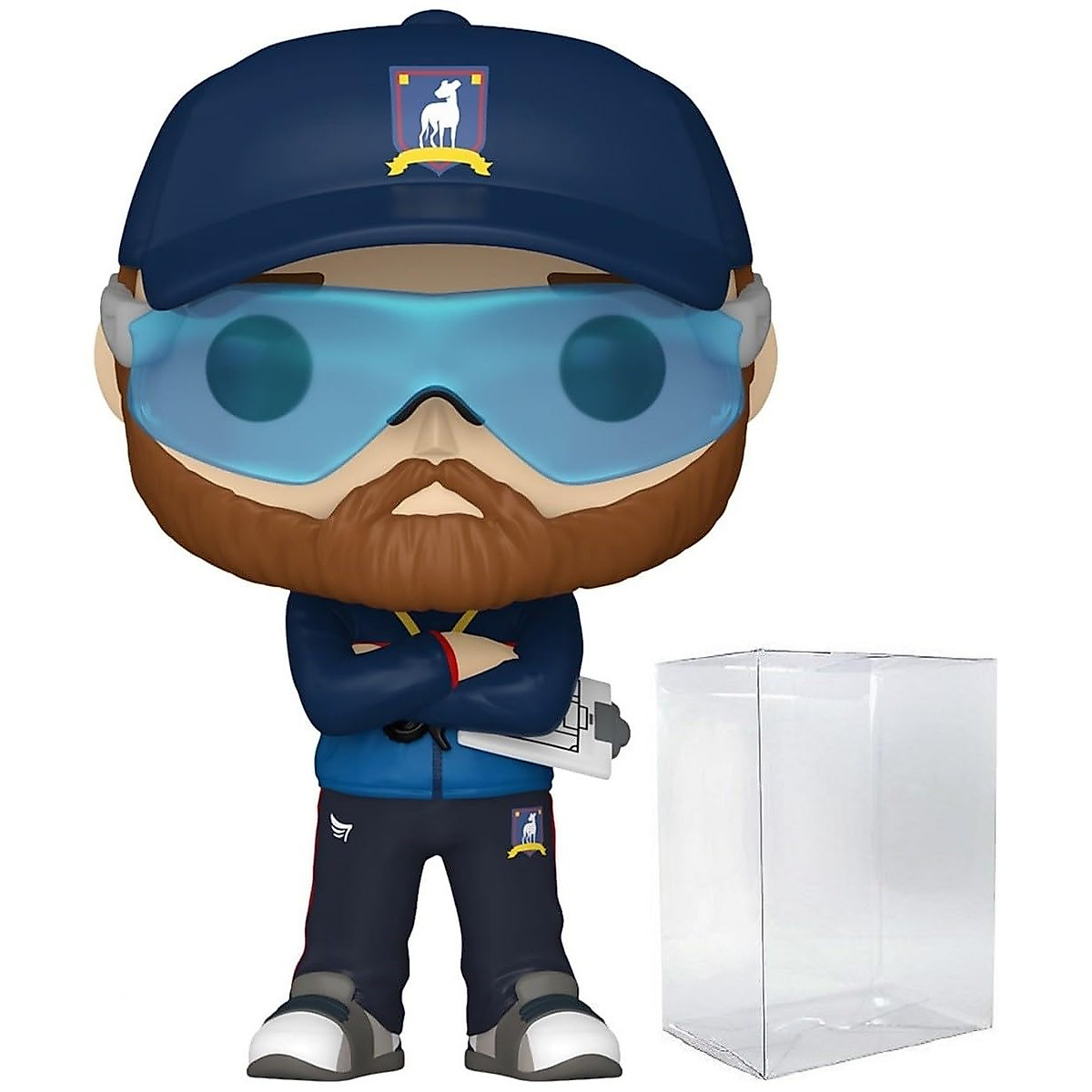POP TV: Ted Lasso - Coach Beard Entertainment Earth Exclusive Funko Vinyl Figure (Bundled with Compatible Box Protector Case), Multicolored, 3.75 inches
