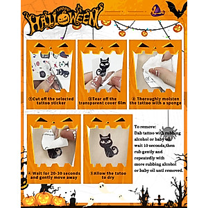 Greingways 500 Styles Halloween Tattoos Party Favors for Kids, Luminous Temporary Tattoos Stickers, Halloween Goodie Bag Fillers Halloween Toys Supplies Gifts for Halloween Treats Decorations