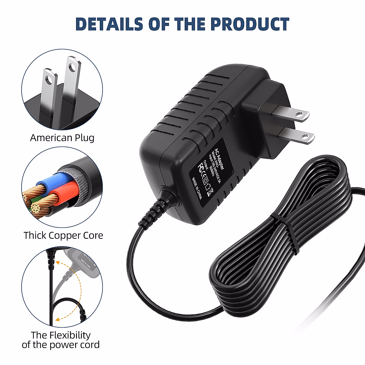 PK Power AC/DC Adapter for Sony DVP-FX930 DVPFX930 Portable DVD Player 9.5V 9V - 12V Power Supply Cord Cable Battery Charger Mains PSU