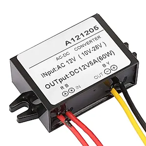 Ac to Dc Converter 12v, Step Down Converter Ac 10-28v to Dc 12v, Ac to Dc Converter Module, 3a 5a Step Down Converter Power Supply Module(5A)