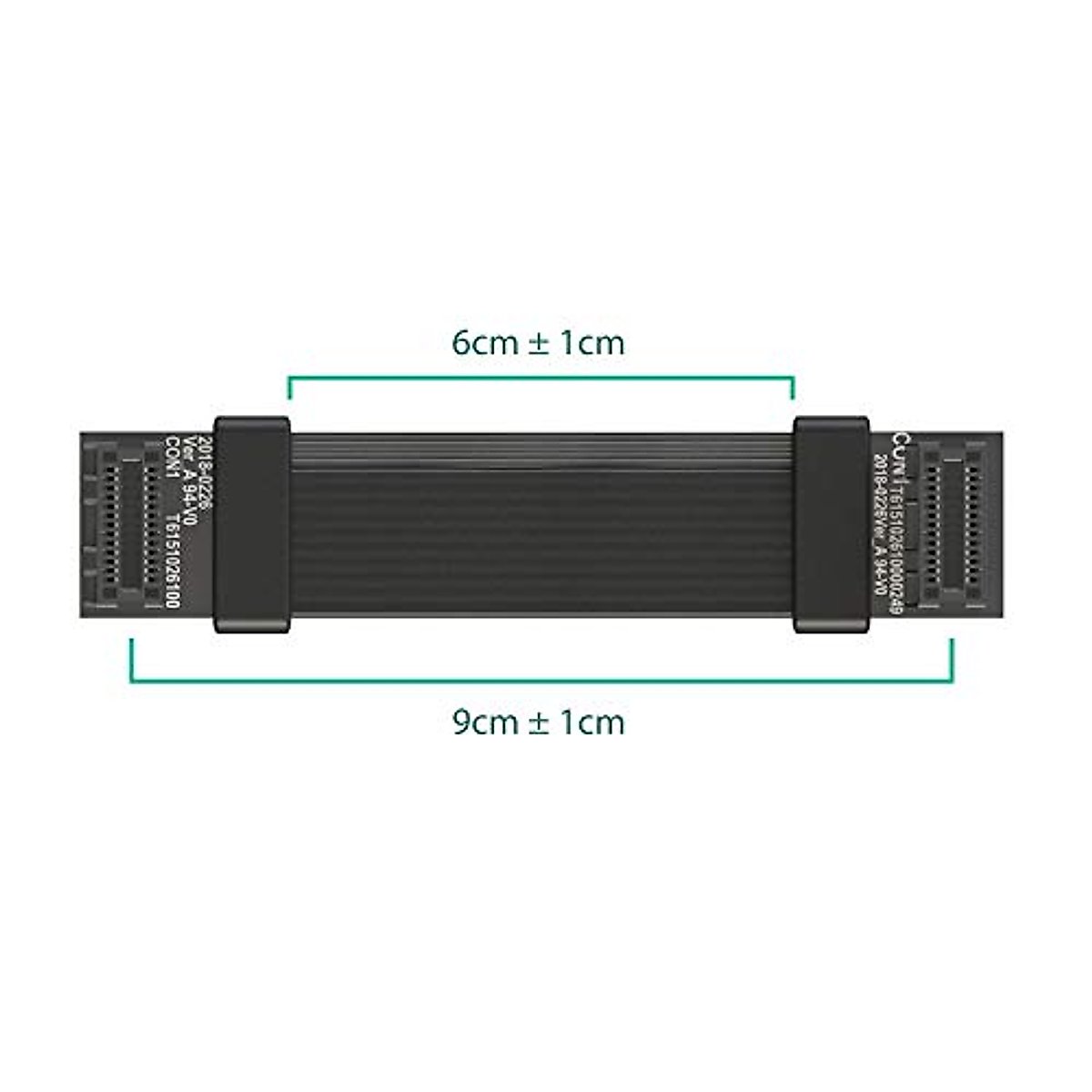 LINKUP - Flexible SLI Bridge GPU Cable Extreme High-Speed Technology Premium Shielding 85 ohm Design for NVIDIA GPUs Graphic Cards┃NOT Compatible with AMD or RTX 2000/3000 GPU - [6 cm]