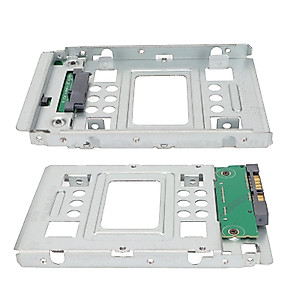 2.5" SSD to 3.5" SATA Hard Drive Tray Compatible with All 3.5in SATA/SAS Drive, 2.5in SSD to 3.5in SATA Hard Drive Caddy for Computer PC, Good Heat Dissipation, Hot Swap