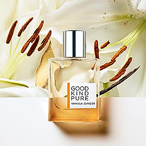 Good Kind Pure Vanilla Ginger Eau de Toilette Spray - Energizing, Gourmand Fragrance - A blend of Casablanca Lily & Warm Vanilla - Clean, Vegan, & Long-Lasting Formula - 1.0 Fl Oz