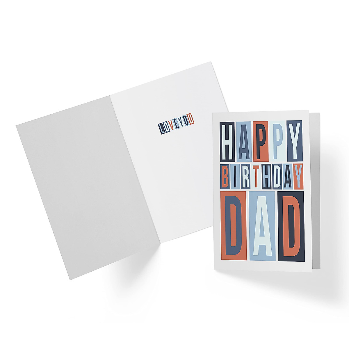Sweet Birthday Card for Dad, Large 5.5 x 8.5 Dad Birthday Card, Happy Birthday Dad Card - Dad Birthday Cards from Daughter, Father Birthday Card, Karto Dad Rectangle
