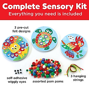 Creativity for Kids Pom Pom Pictures: Animals - Preschool Learning Activities, Sensory Toys for Toddlers, Toddler Arts and Crafts for Ages 3-5+