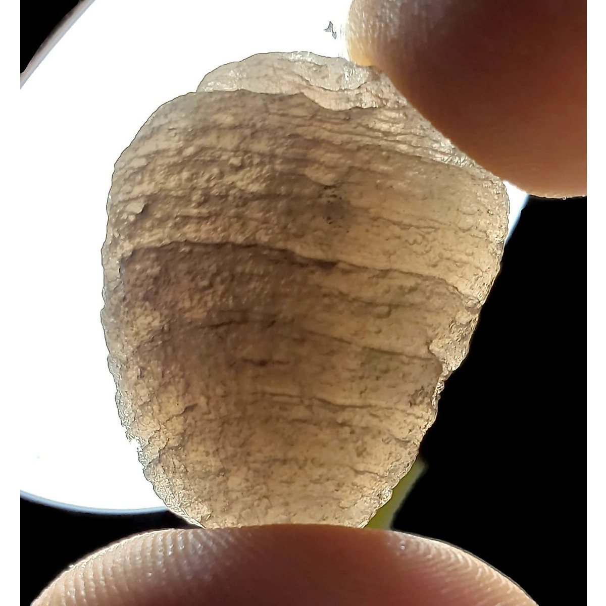 Top-Rock-Shop 1pc Agni Manitite 25mm Pearl of The Divine Fire Rare Pseudo Tektite AA-Grade Translucent Natural Healing Crystal Gemstone Specimen from Indonesia, Black, Grey, White,