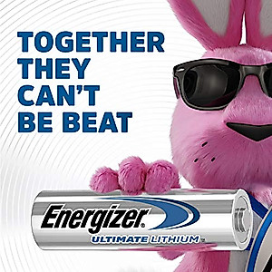 Energizer AA Lithium Batteries, World's Longest Lasting Double A Battery, Ultimate Lithium (2 Battery Count) - Packaging May Vary
