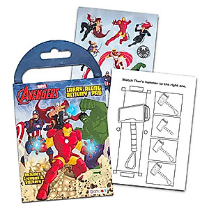 Marvel Spiderman Backpack Set Toddler Preschool - 5 Pc Bundle With 11" Mini Spiderman Backpack, Super Hero Coloring Books, Stickers, and More (Travel Activity Pack)