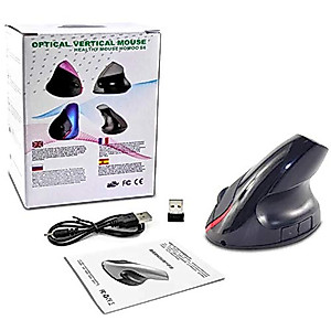2.4G Wireless Ergonomic Vertical Mouse 800/1200 / 1600DPI, 5 Buttons (Purple)