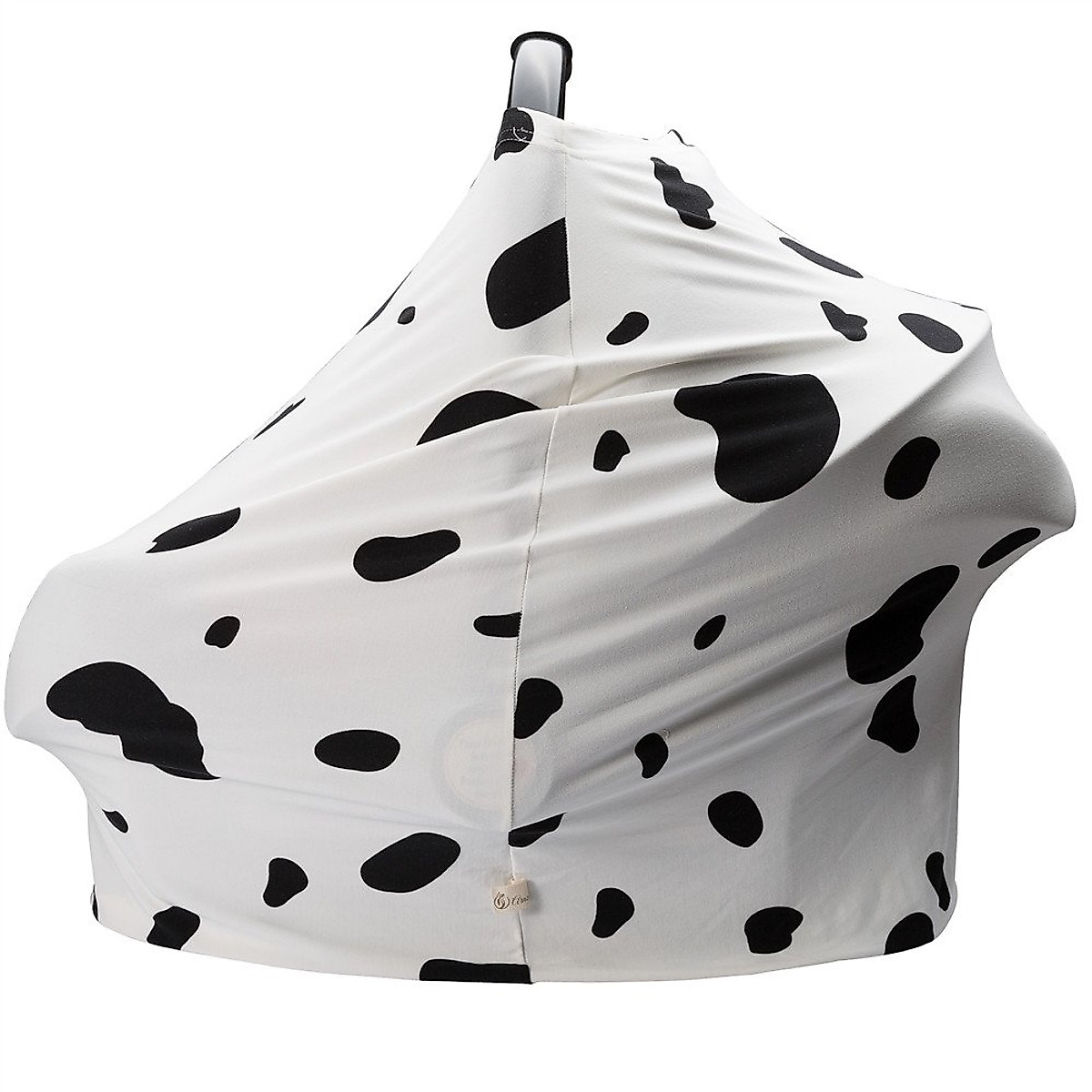 Arnzion Baby Car Seat Covers Cute Spotty Dog Super Soft Stretchy and Breathable Neutral Nursing Covers for Newborn with Storage Bag