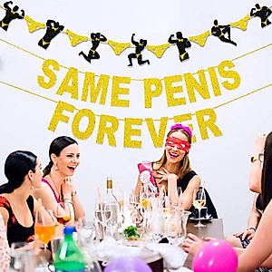 Snogisa Bachelorette Party Banner, Hen Party Favors Sign Engagement Decorations, Pop Bridal Shower Supplies, Photo Booth Props Gold Backdrop Wedding (Golden)