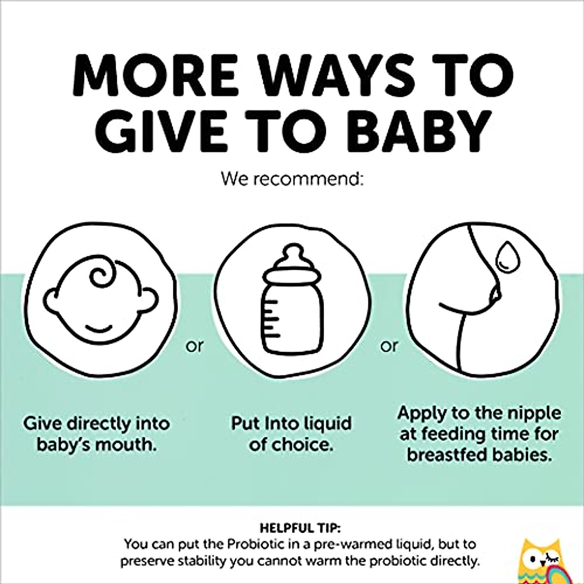 SmartyPants Baby Probiotic Drops: Probiotics for Digestive Health + Comfort & Immune Support, & DHA Vegan Liquid Drops for Babies (0-24 Months), Pediatrician Tested, 1.6 Billion CFU - 30 Day Supply