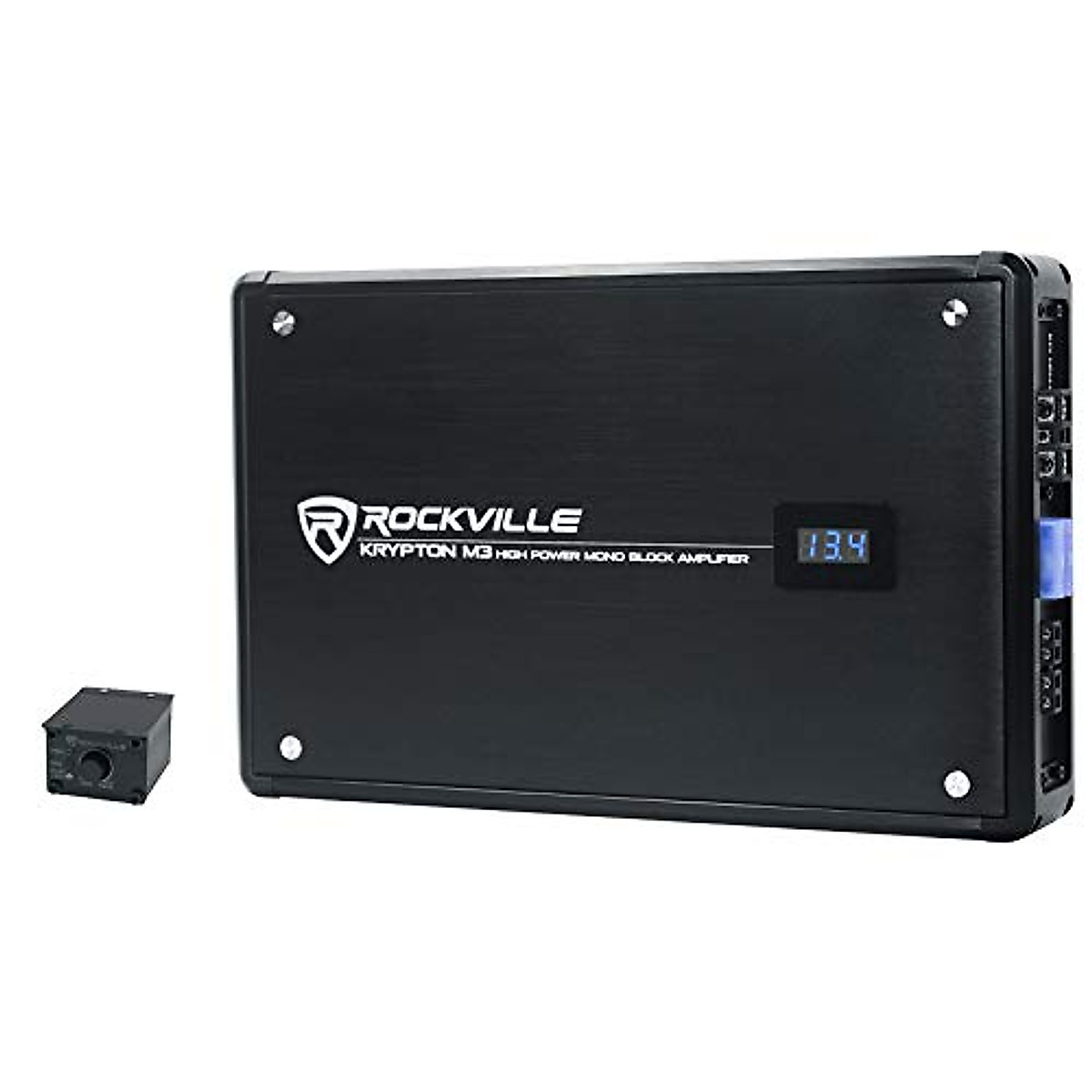 Rockville W65K9D2 6.5" 1000w Peak Car Audio Subwoofer Bundle Krypton-M3 1 Ohm Car Amplifier, RWK4CU Wiring Kit, REC130 Quad 6.5" Enclosure Box, Dual Sub Box Installation Kit