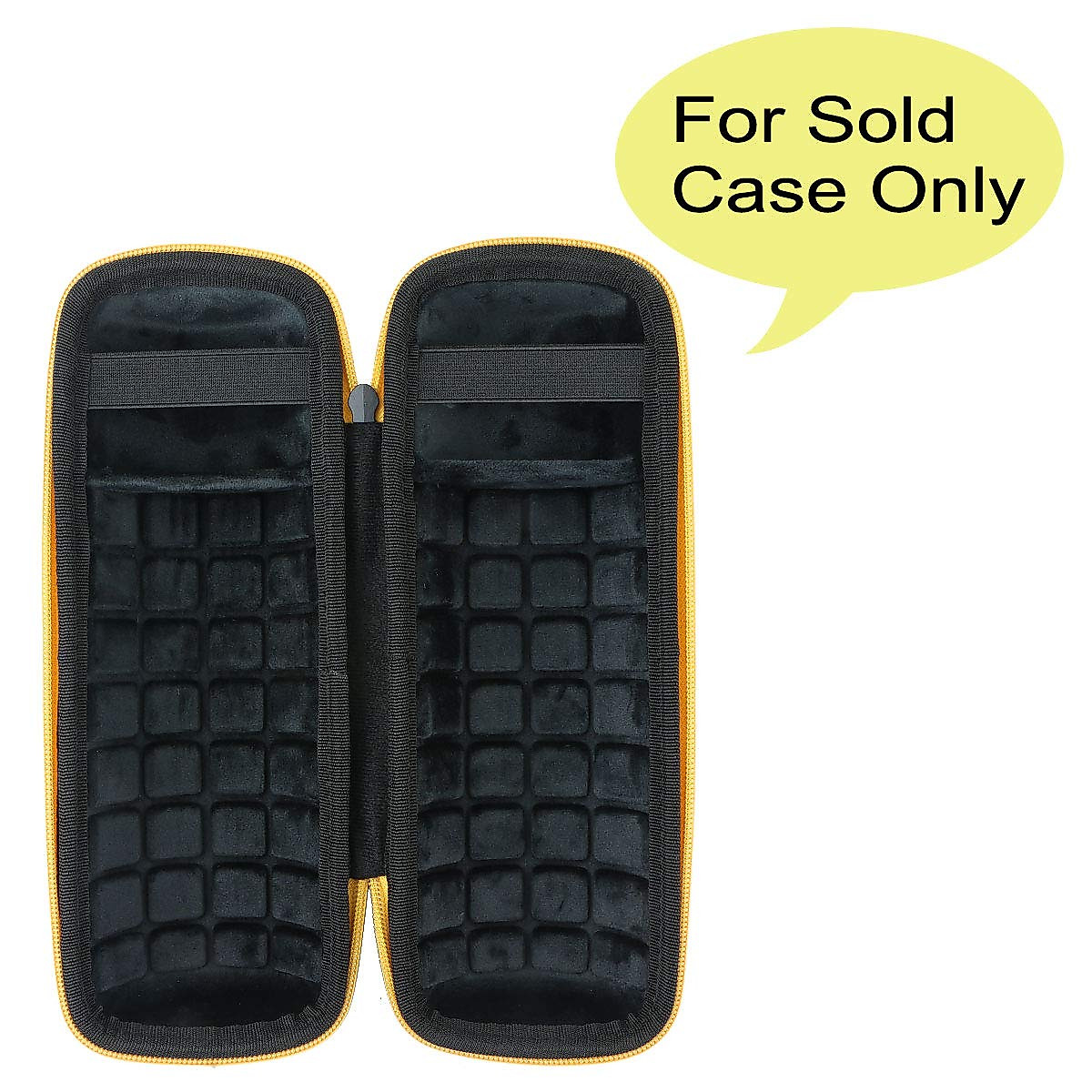 co2CREA Hard Travel Case Replacement for JBL Flip 6 FLIP 5 Waterproof Portable Bluetooth Speaker (Black Case + Yellow Zipper)