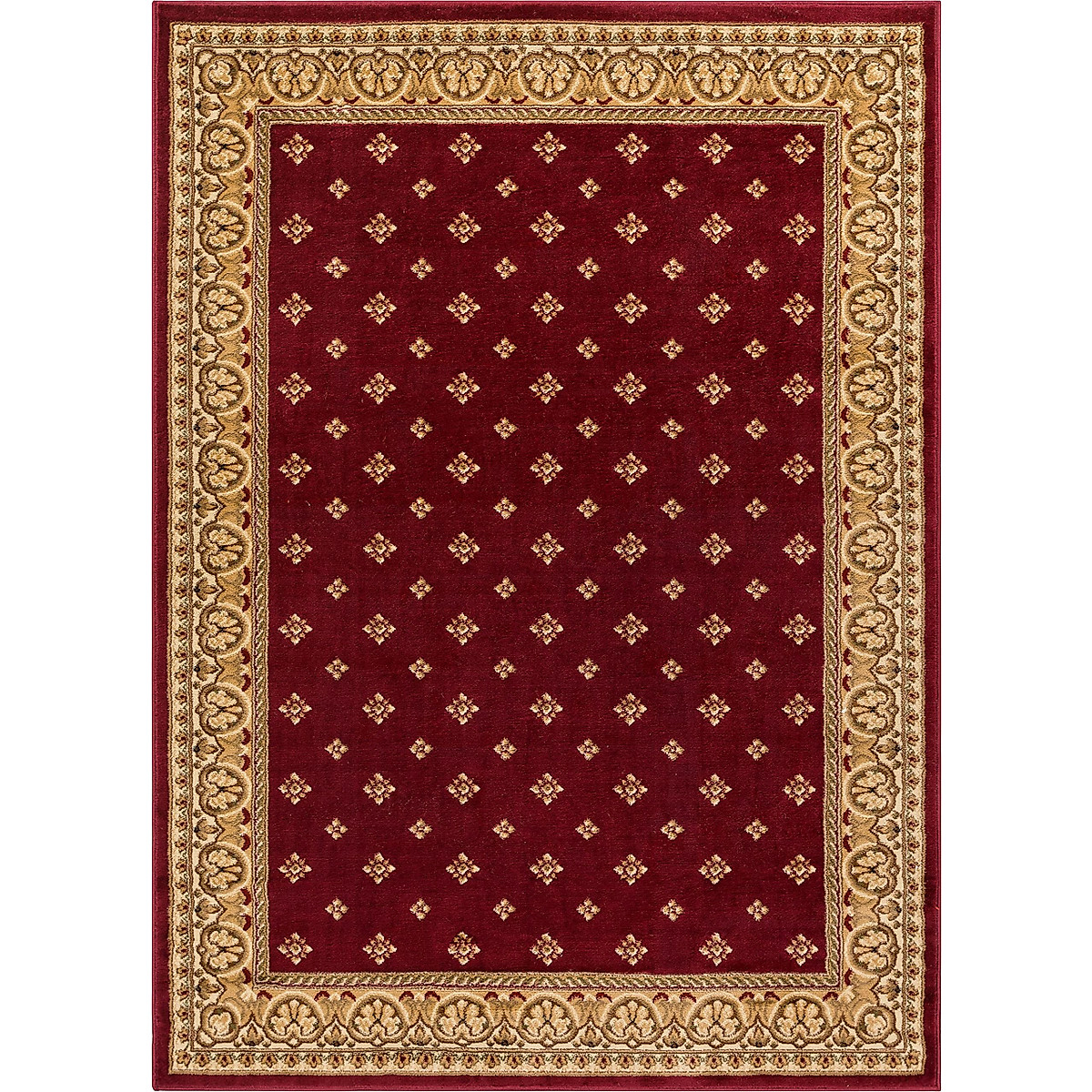 Well Woven Barclay Hudson Terrace Red Traditional Area Rug 5'3" X 7'3"