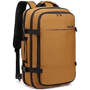 TUGUAN Travel Laptop Backpack 40L Large Computer Backpack with USB Charging Port 17 Inch Laptop Backpack for Men Expandable Backpacks for Men Women, Black- Suitable for Travel