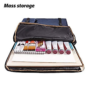 Artists Carry Bag Art Student Drawing Board Sketch Pad Storage Bag Portable Multifunctional Field Waterproof Durable Portfolio Backpack Sketching Painting Art Supplies Organizer Case