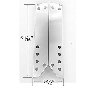 Stainless Steel Heat Shield for Kenmore 122.16431010, 122.16538900, 122.16539900, 122.16641900, 16539, 16641, 640-26629611-0, 640-82960811 and Grill Master 720-0670E Gas Models