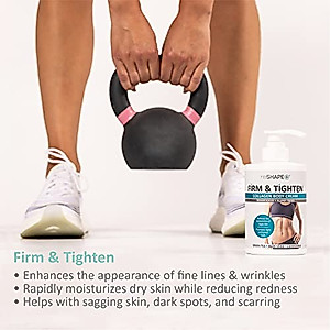 Reshape+ Collagen Body & Face Cream Moisturizing Skin Care Lotion, Skin Tightening Cellulite Body Lotion Improves Skin Elasticity, Plumps Sagging Skin W/Green Tea, Aloe Vera, & Chamomile, 15 Fl Oz