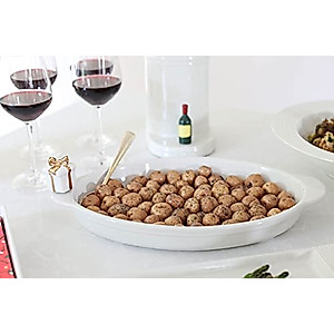 Nora Fleming Hand-Painted Mini: Golden Wishes (White Gift) A185